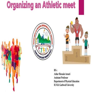Organising an athletic meet | PPTX