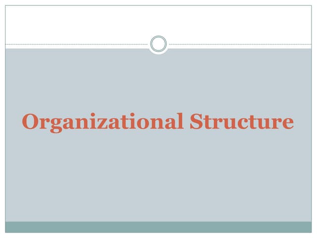 Amazon's Organizational structure | PPTX