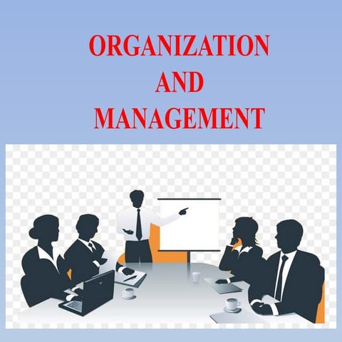Organization and Management | PDF