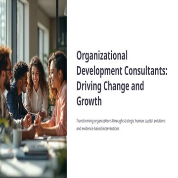 Organizational Development Consultant - Group50 | PDF