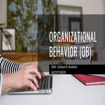 Organizational behavior | PDF