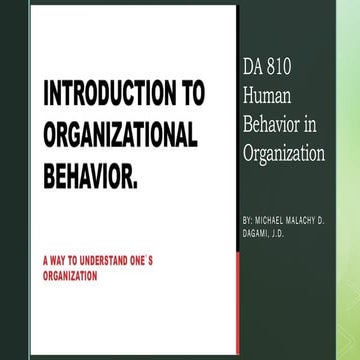 Organizational behavior ppt | PDF