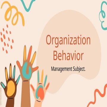 ORGANIZATIONAL BEHAVIOR UNIT- 1 NOTES BCA | PPT