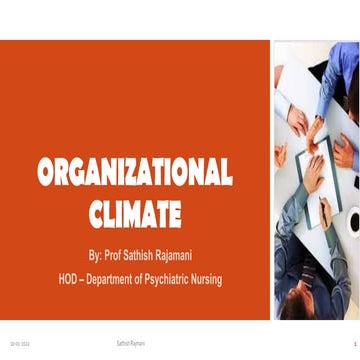 Organizational climate | PDF
