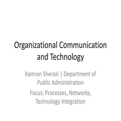 Organizational_Communication in public sector pdf | PDF