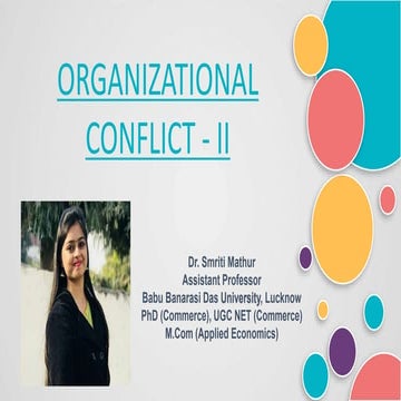 Organizational conflict ii | PPTX