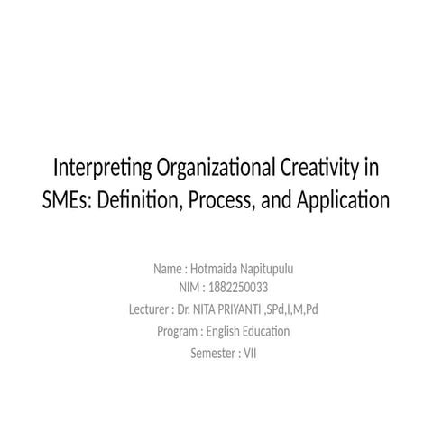 Organizational Creativity in SMEs Presentation.pptx