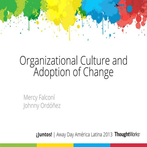 Organizational culture and Adoption of Change | PDF