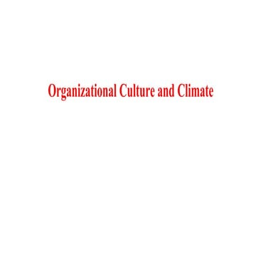 organizational culture and climate.p for first yr college studentsdf | PDF
