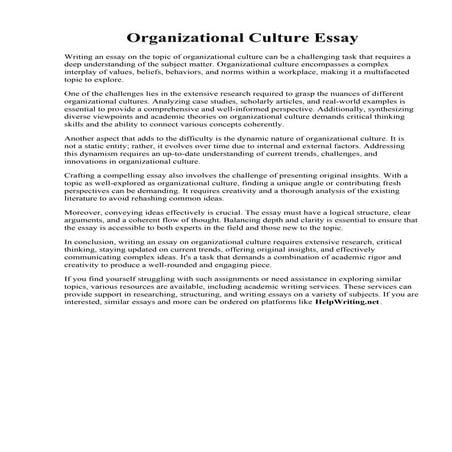 Organizational Culture Essay.pdf