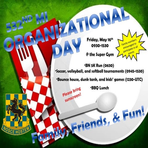 Organizational day flier spring 2014 | PPT