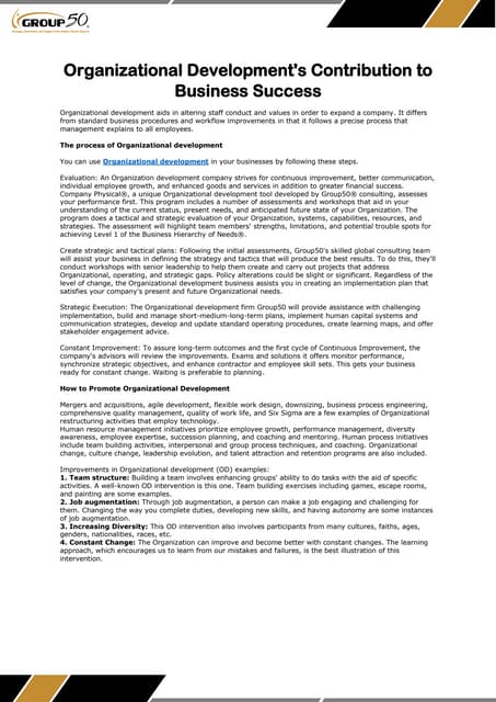 Continuous improvement consulting services | PDF