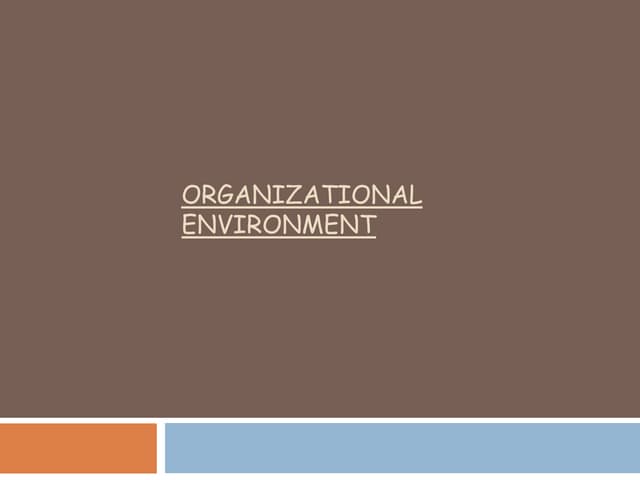 The Environment and Culture of Organizations| Chapter -3 Management, 8th Edition Griffin | PPT