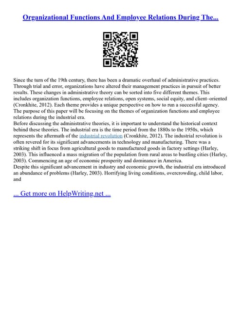 Sample Assignment on Employee Relation | PDF