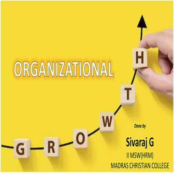 Organizational growth and Its Implications for Change | PDF