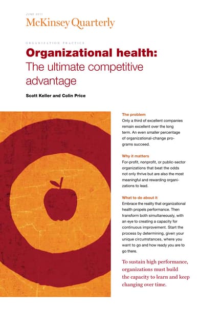 Organizational Health Index | PPTX | Executive Leadership & Management ...