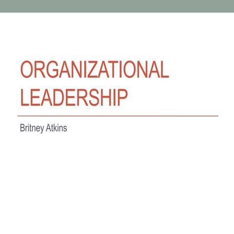 Organizational leadership | PPTX