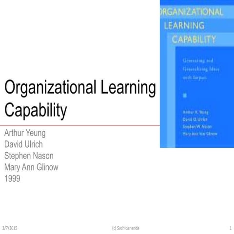 Organizational Learning Capability | PPT