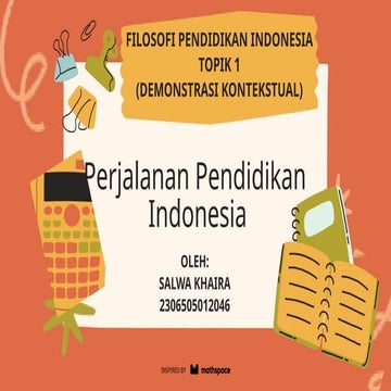 Folosofi Pendidikan Indonesia Topik 1 Demonstrasi Kontekstual | PPTX