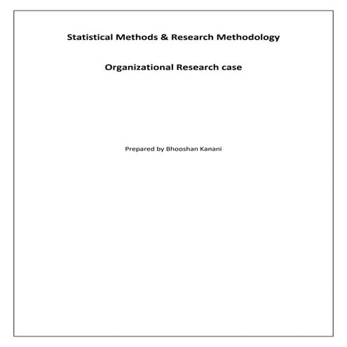 Organizational research case | PDF