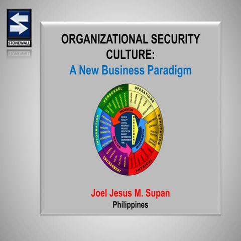 Organizational Security Culture : A New Business Paradigm by JMSupan ...