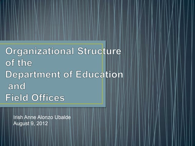 Organizational Structure of DEPED | PPTX