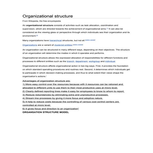 Organizational structure | DOC