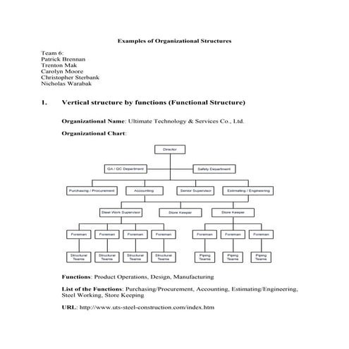 Organizational structures | DOC
