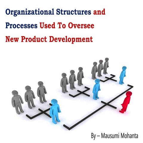 Organizational structures and processes used to oversee new product ...