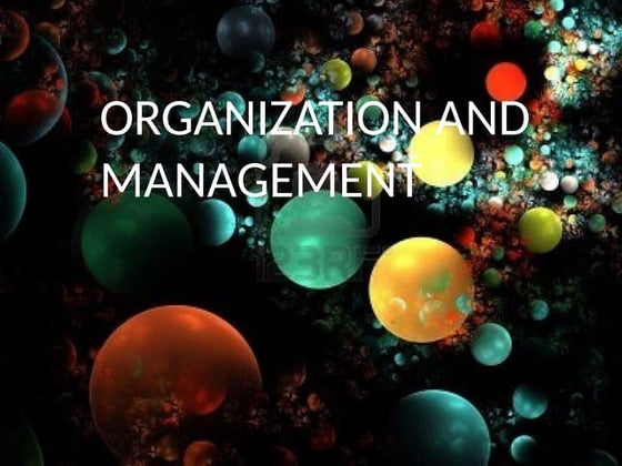Organization and Management | PDF | Business Administration | Business