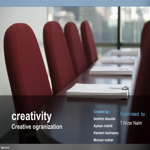 Organization and teams creativity | PPT