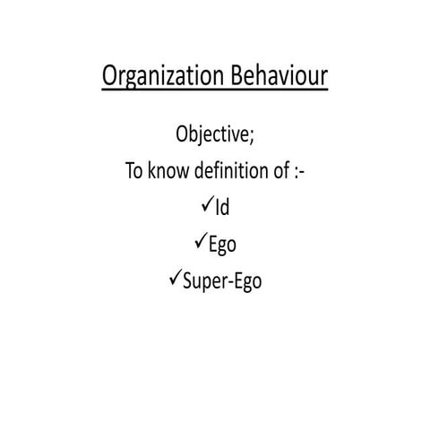 Organization behavior | PPTX | Science