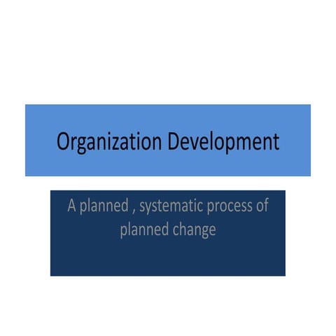 Organization development | PPT
