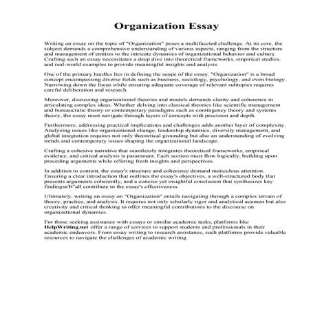 Organization Essay.pdf