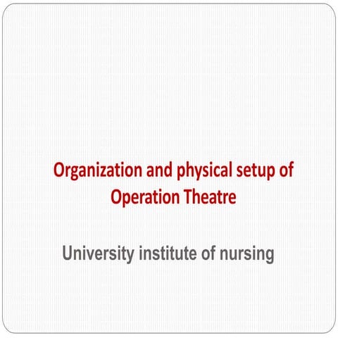 operating theathre zone and colour coding | PPTX