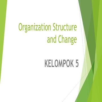 Organization structure and change | PPTX