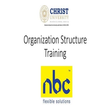 Organization structure training nbc | PPTX