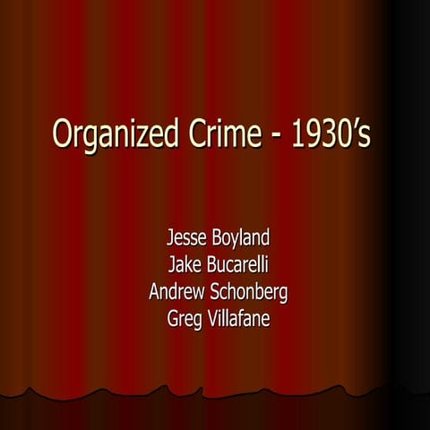 Organized crime | PPT