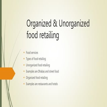 Organized & Unorganized food retailing.pptx