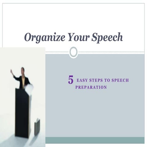 Organize Your Speech | PPTX