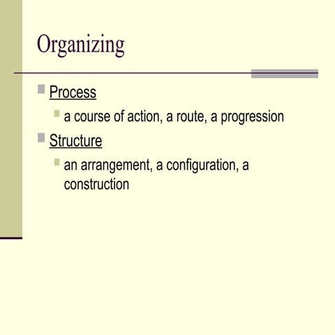 Organizing.ppt for principles of management | PPT