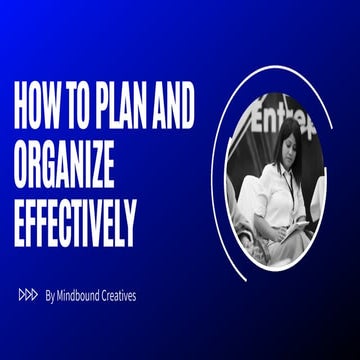 5 most effective rules for organizing and planning | PPT