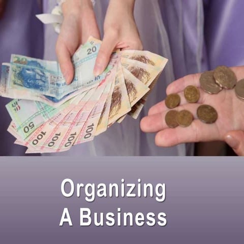 Organizing A Business PPT | PPTX