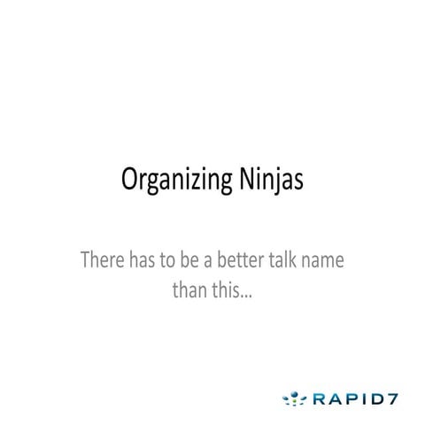 Ninjas Presentation | PPTX