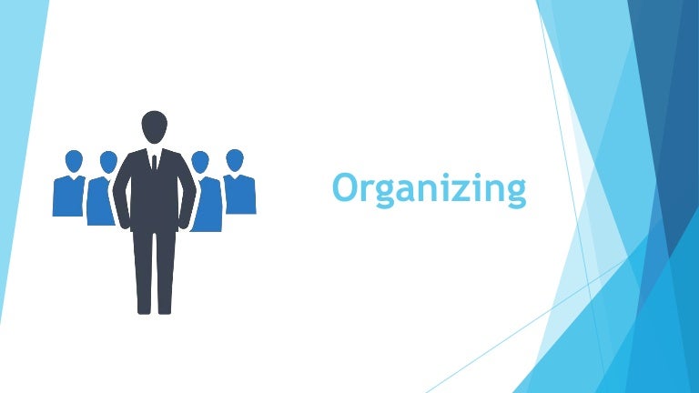 Organizing presentation