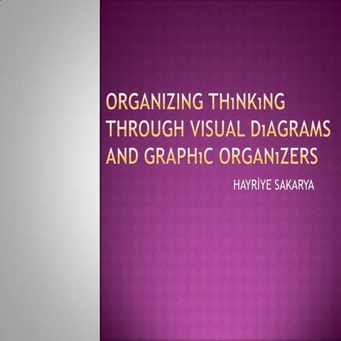 Organizing thinking through visual diagrams | PPTX