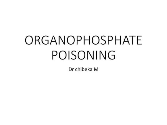 OP Poisoning presentation | PPT