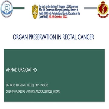 Organ preservation in rectal cancer.pptx