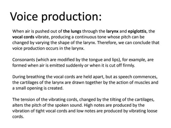 The organs of speech | PPTX