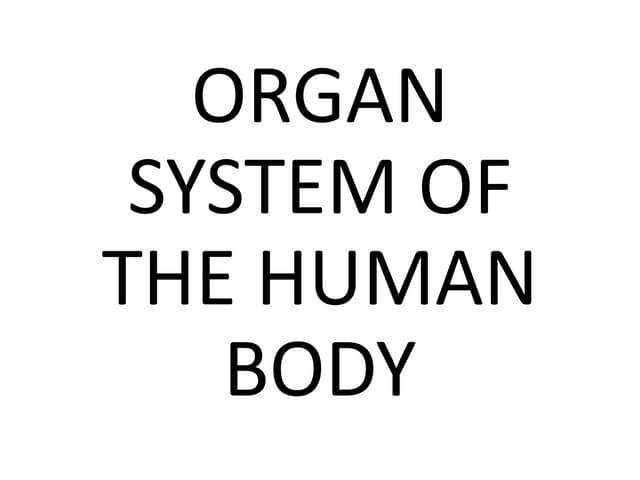 Human Body System and Their Function with a Labelled Diagram. | PPTX